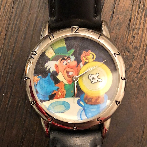 Disney | Jewelry | Vintage Limited Edition Mad Hatter Watch | Poshmark